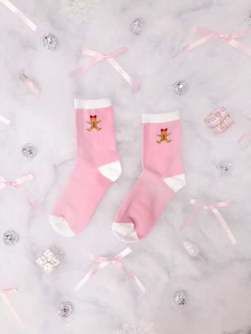 Pink Gingerbread Socks | Sassy Shortcake