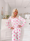 Smiley Pink PJ Smiley Face Pajama Set | Sassy Shortcake